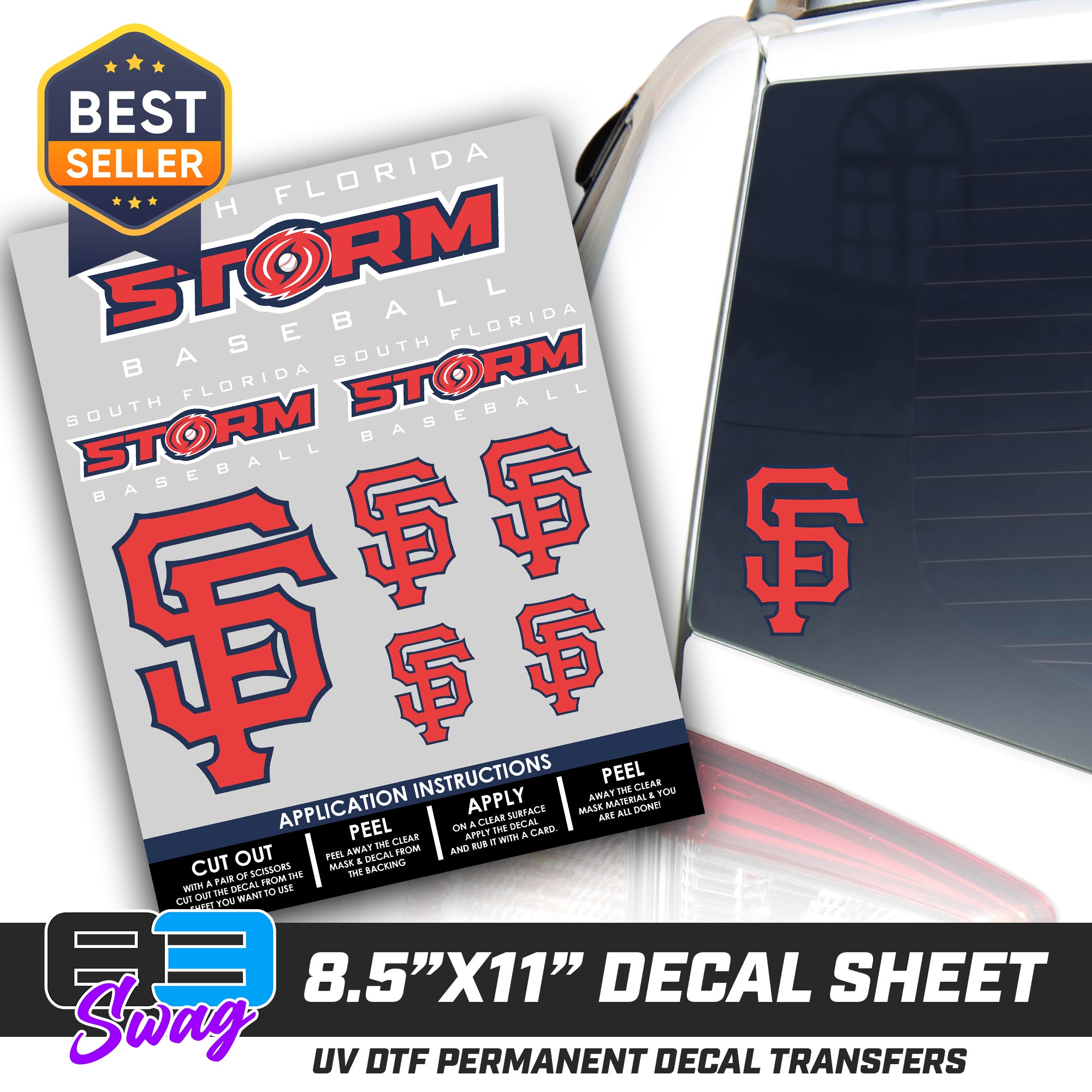 Logo Decal Pack Sheet - South Florida Storm – 83Swag