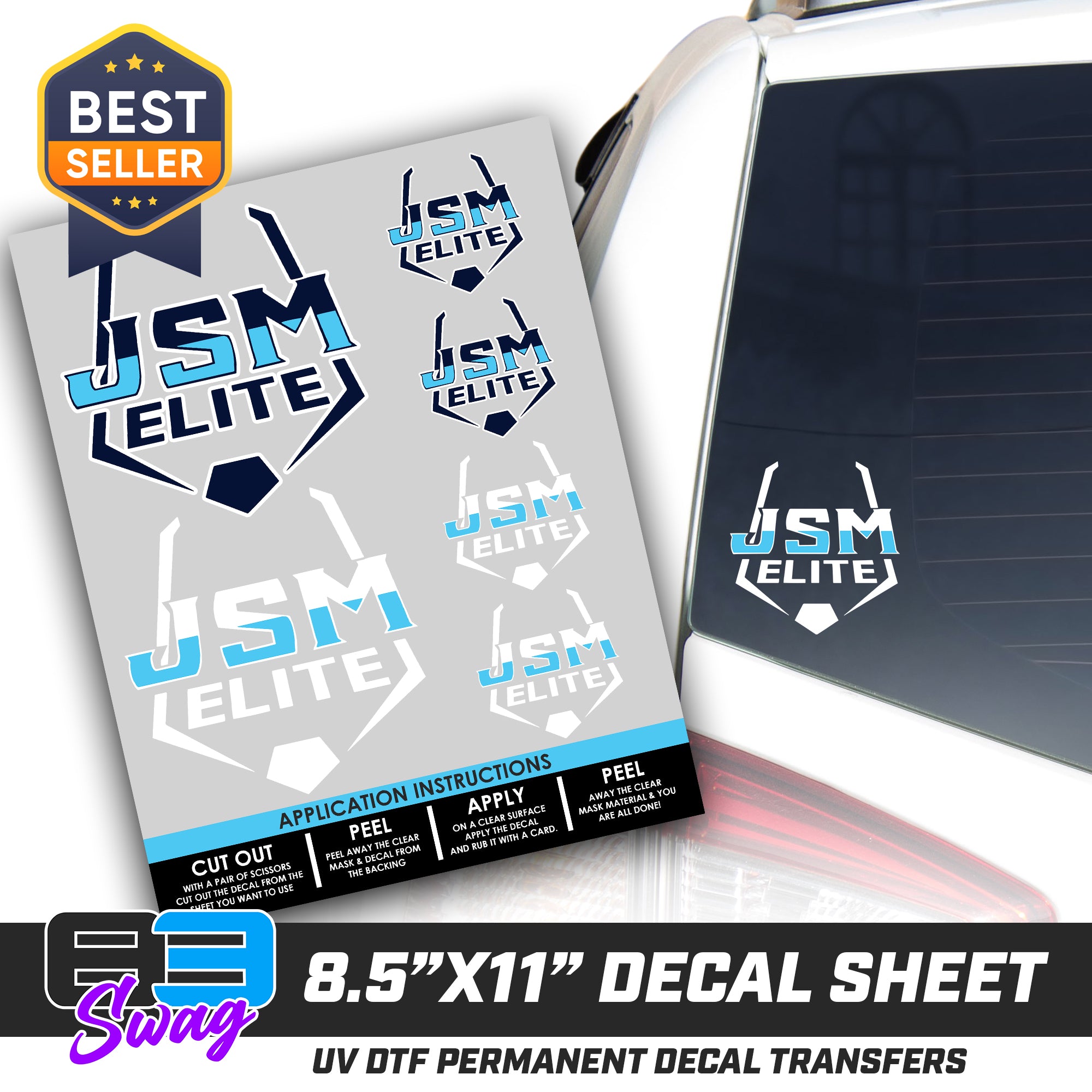 Logo Decal Pack Sheet - JSM ELITE Baseball – 83Swag