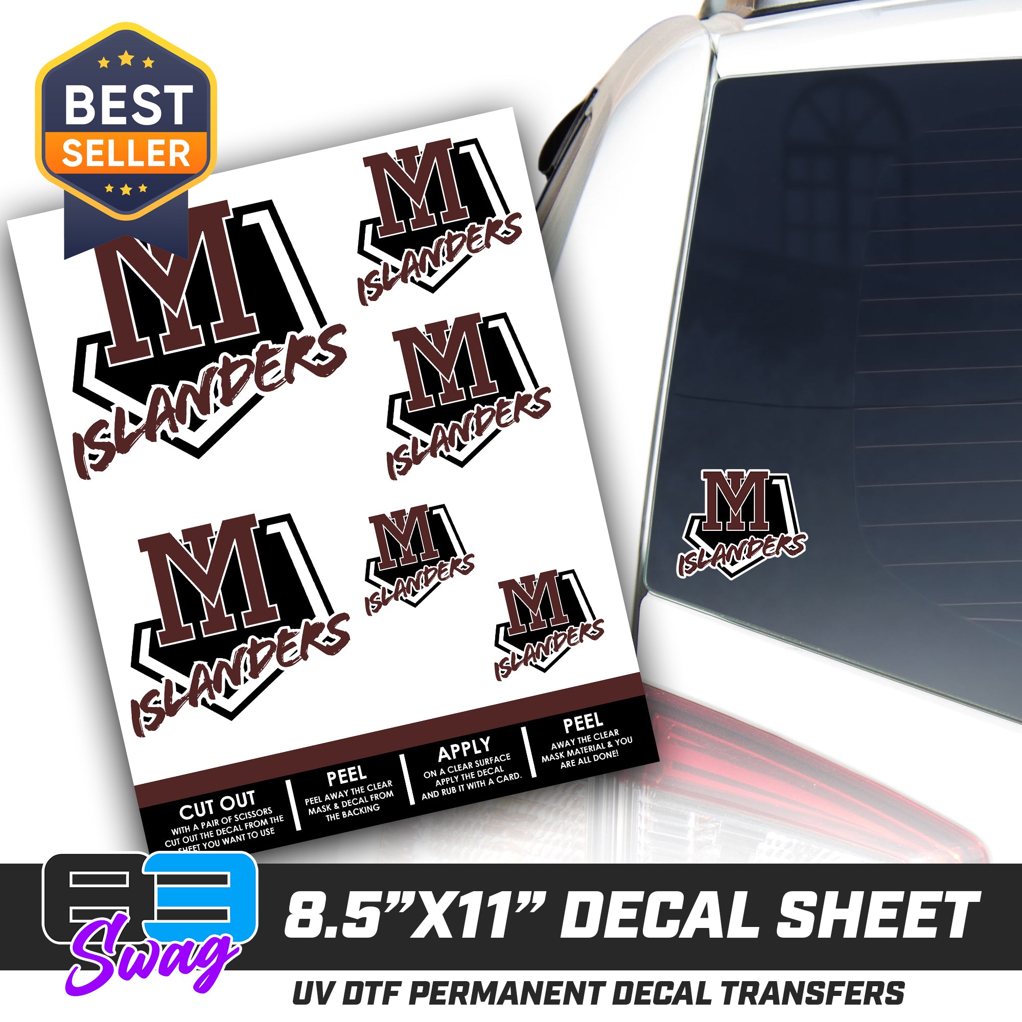 Logo Decal Pack Sheet - Mercer Islanders Baseball – 83Swag