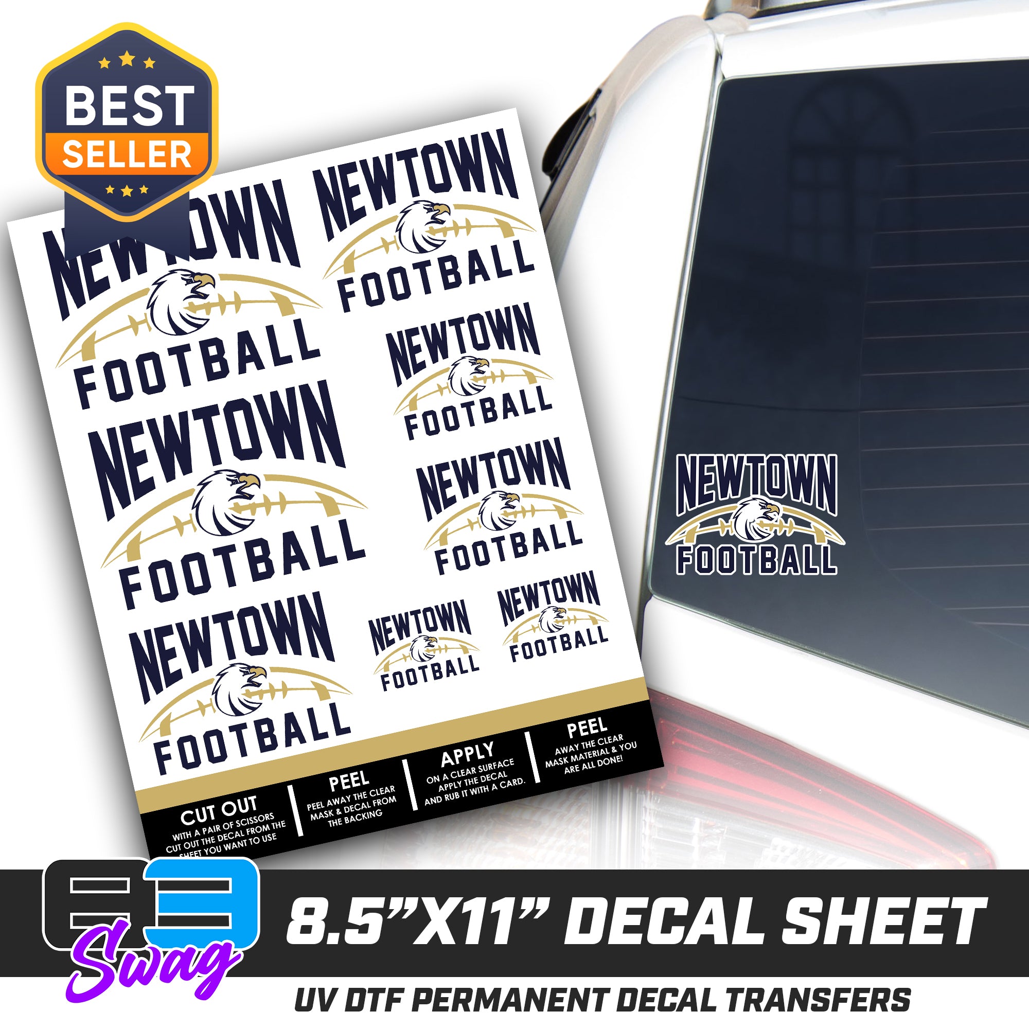 Logo Decal Pack Sheet - Newtown Football – 83Swag