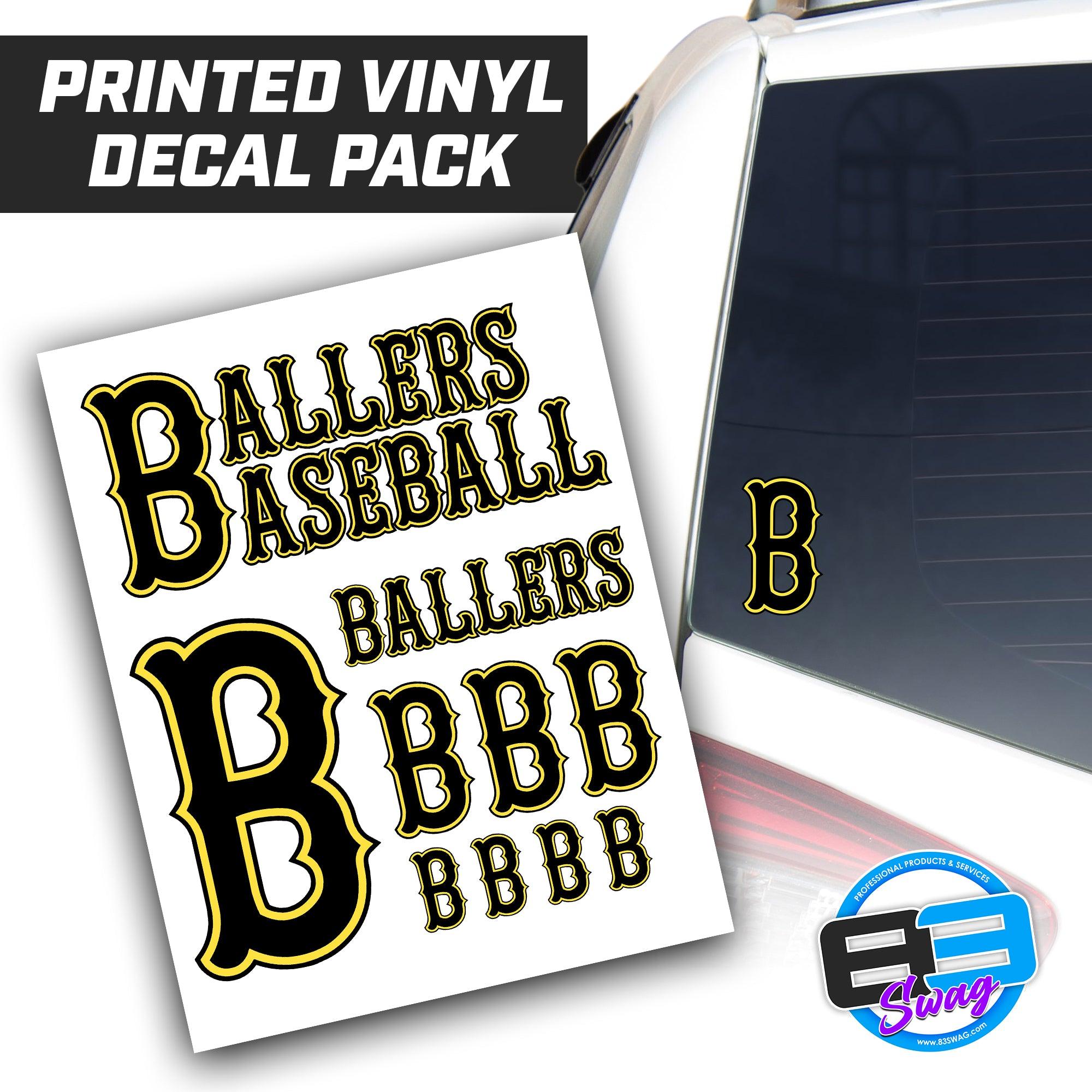 Ballers Baseball - Logo Vinyl Decal Pack – 83Swag