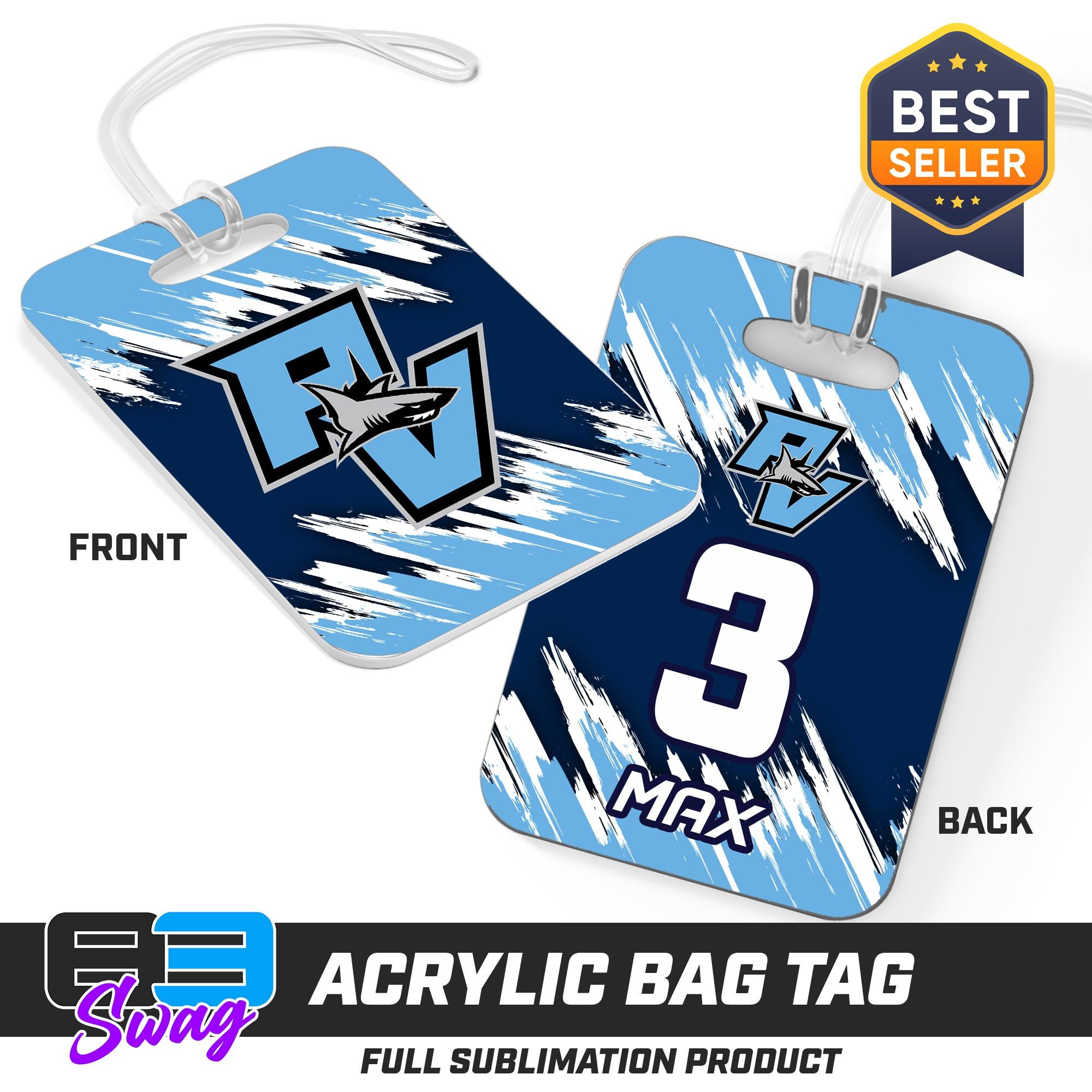 Hard Acrylic Bag Tag - Ponte Vedra Sharks Baseball – 83Swag