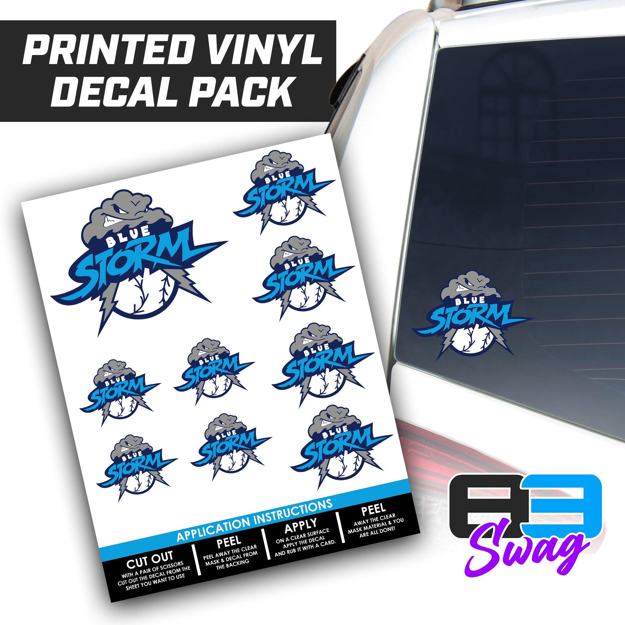 Logo Decal Pack Sheet - Blue Storm Baseball – 83Swag