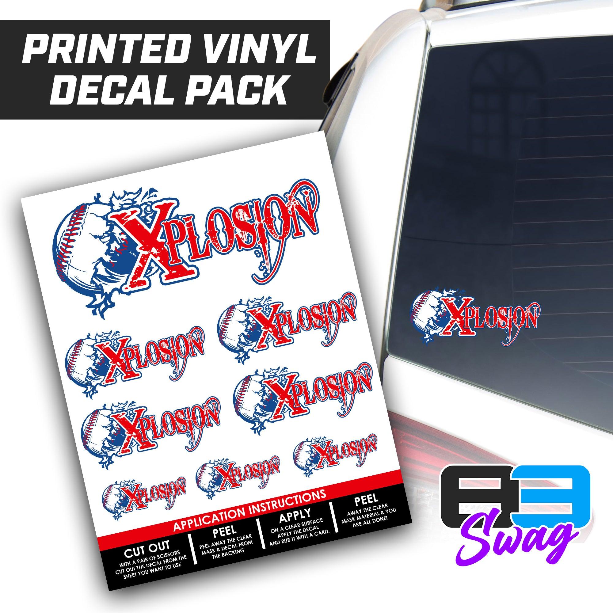 Logo Decal Pack Sheet - Xplosion Baseball – 83Swag