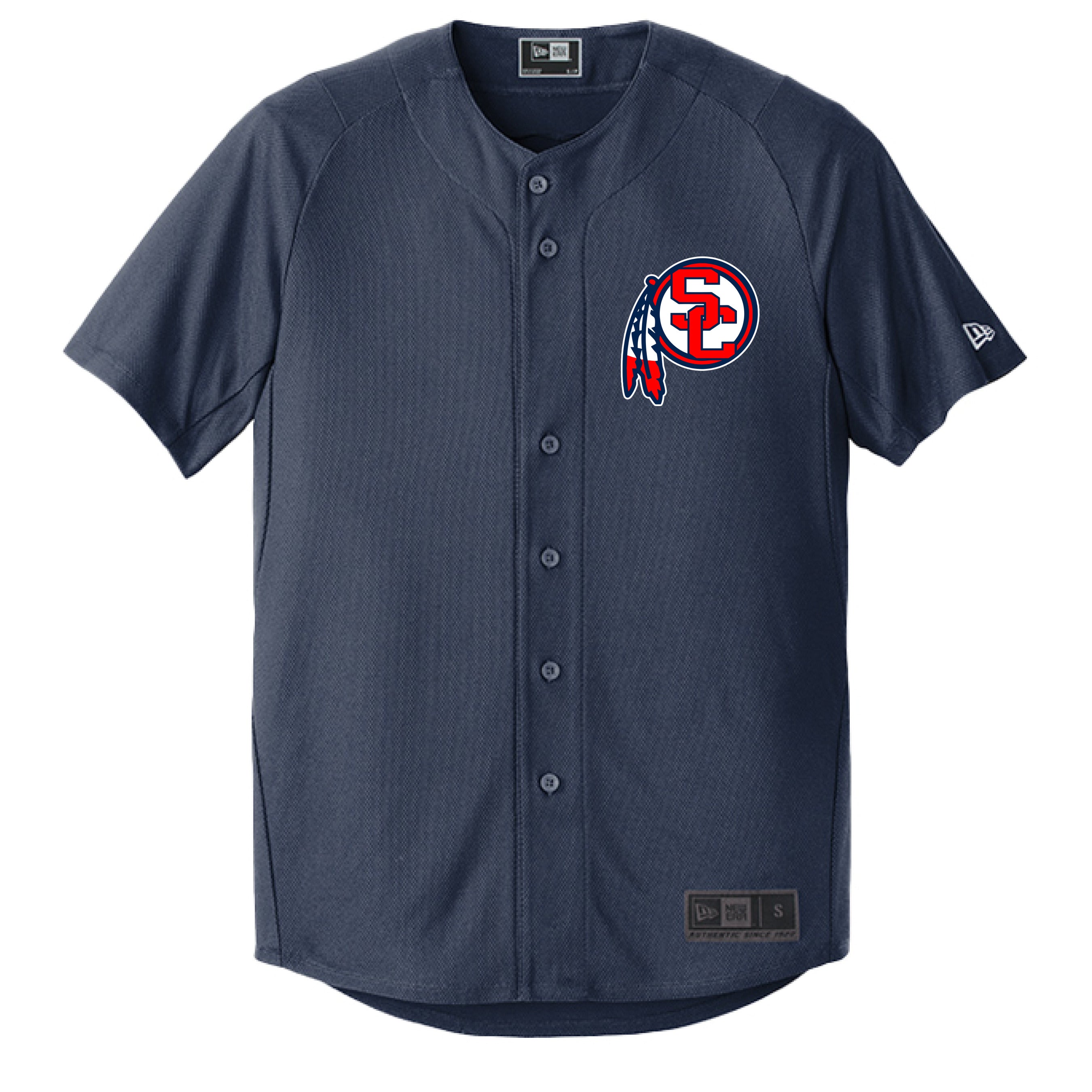 SC Indians - New Era Apparel NEA220 Full-Button Jersey – 83Swag