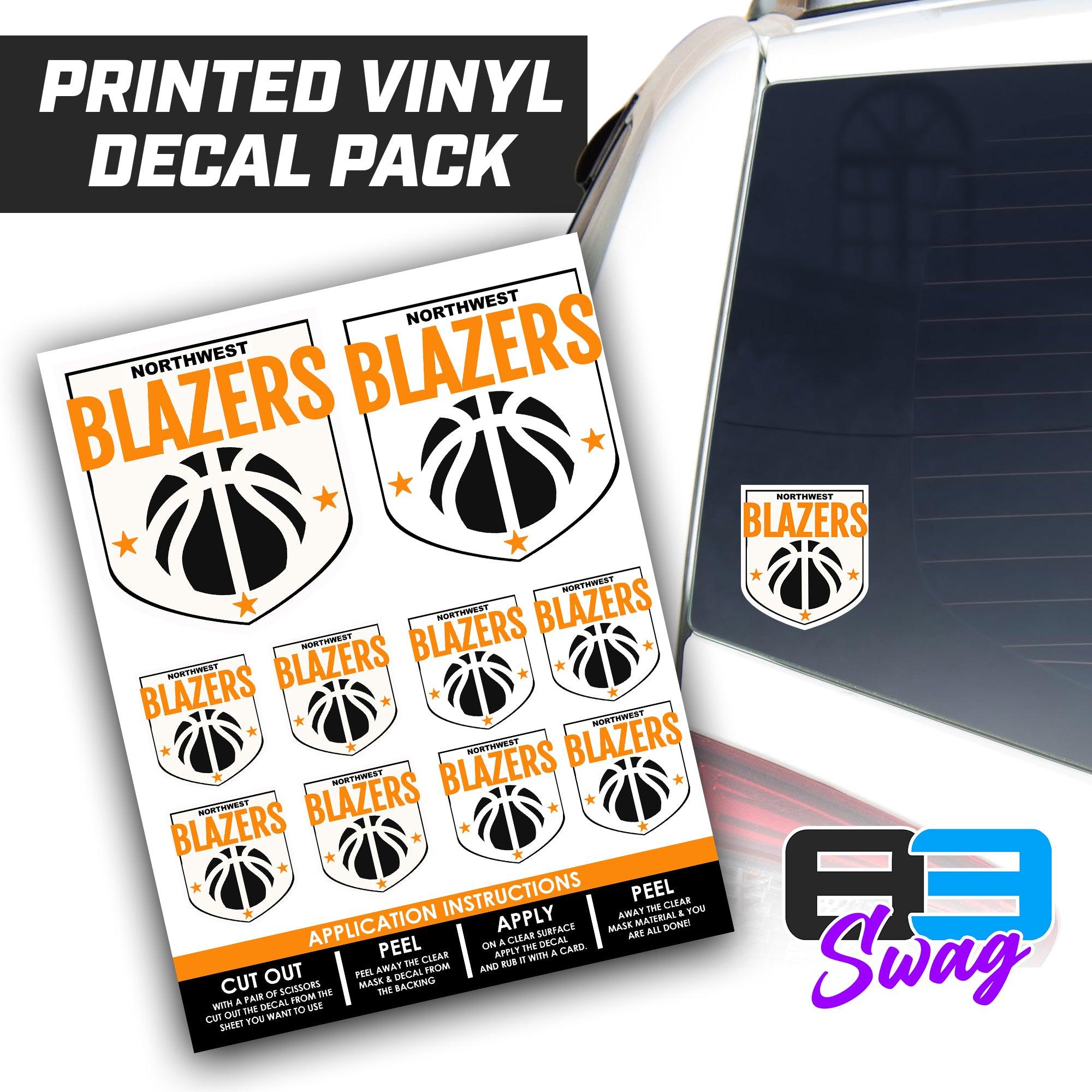 Northwest Blazers Basketball - Logo Decal Pack Sheet – 83Swag